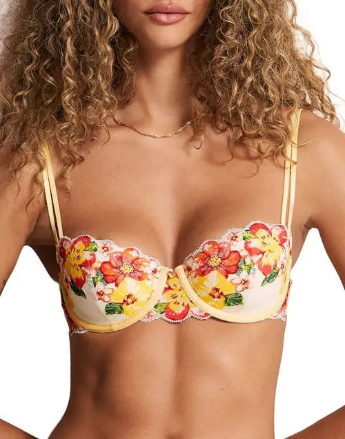 ADORE ME Liesel Contour Balconette Bra - Floral White