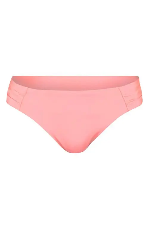 SUNSHINE 79 Solid Shirred Bikini Bottom - Blossom