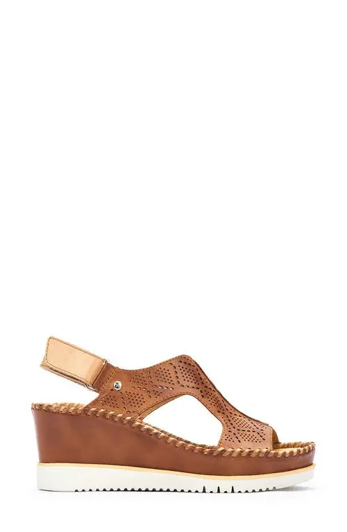 Pikolinos Aguadulce Slingback Wedge Sandal - Brandy