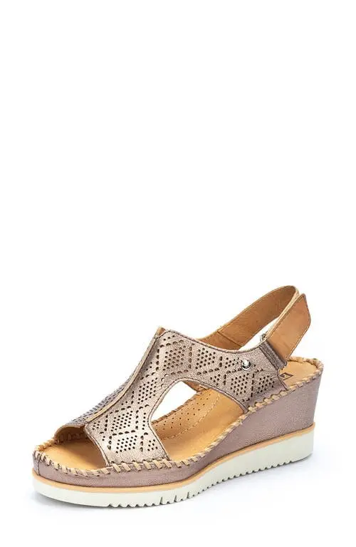 Pikolinos Aguadulce Slingback Wedge Sandal - Stone