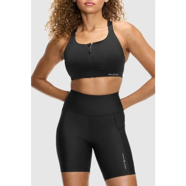 PELOTON Enhanced Support Zip Front Bra