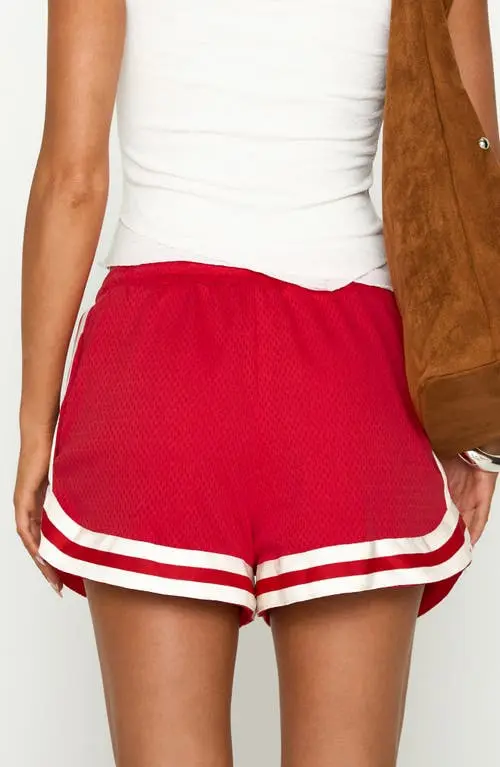Princess Polly Trackstar Mesh Drawstring Shorts