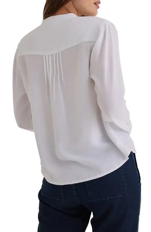 Bella Dahl Pintuck Popover Chiffon Top