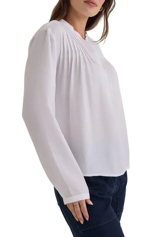 Bella Dahl Pintuck Popover Chiffon Top