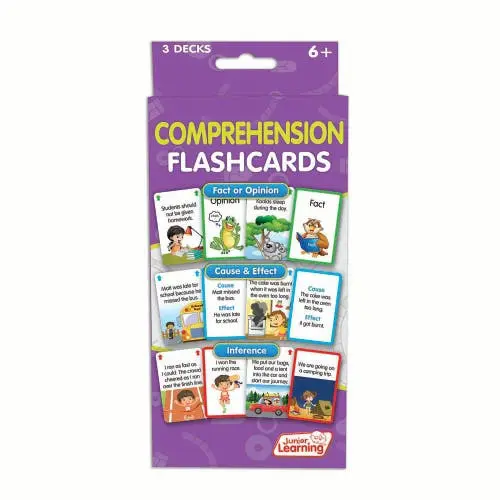 JUNIOR LEARNING Comprehension Flashcards Medium