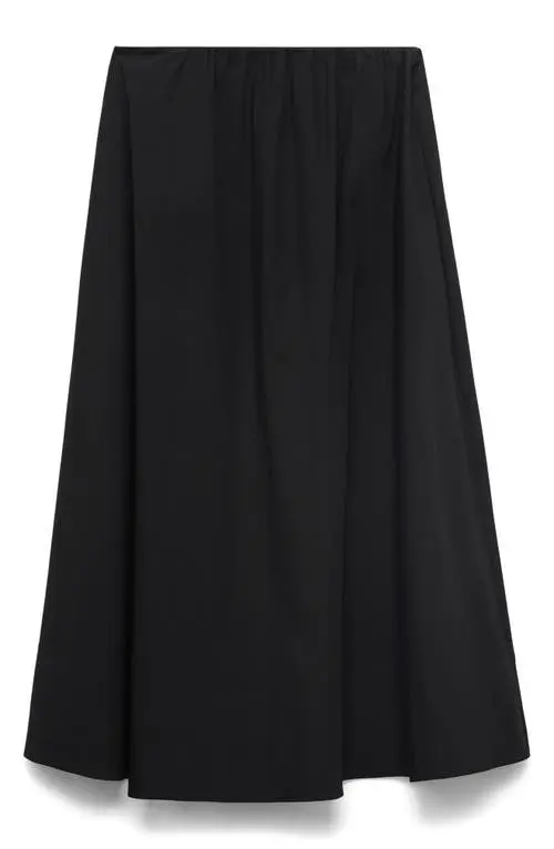 Mango Flared Cotton Midi Skirt