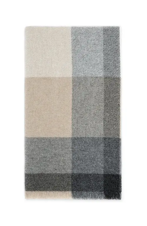 Brunello Cucinelli Wool And Cashmere Scarf - Brown