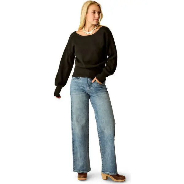Carve Designs Audrey Wide Leg Jean - Blue Ridge
