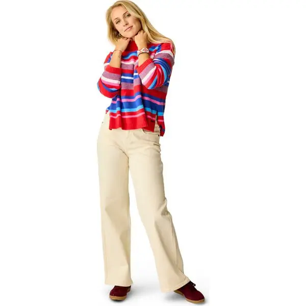 Carve Designs Audrey Wide Leg Jean - Ecru
