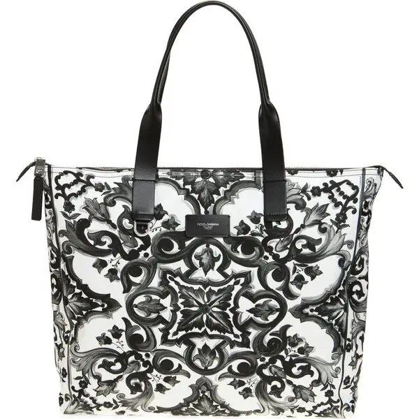 Dolce & Gabbana Majolica Print Nylon Tote - Iz3tn Mix Maioliche Fdo.bl