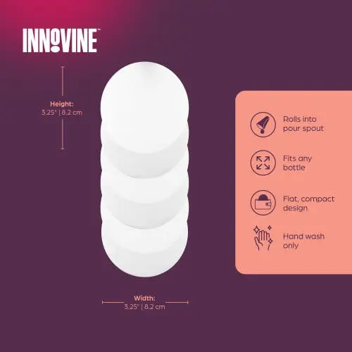 INNOVINE Drip Guard Wine Discs Set Of 6