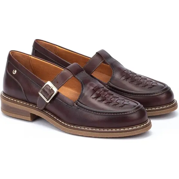 Pikolinos Aldaya Buckle Strap Loafer - Caoba