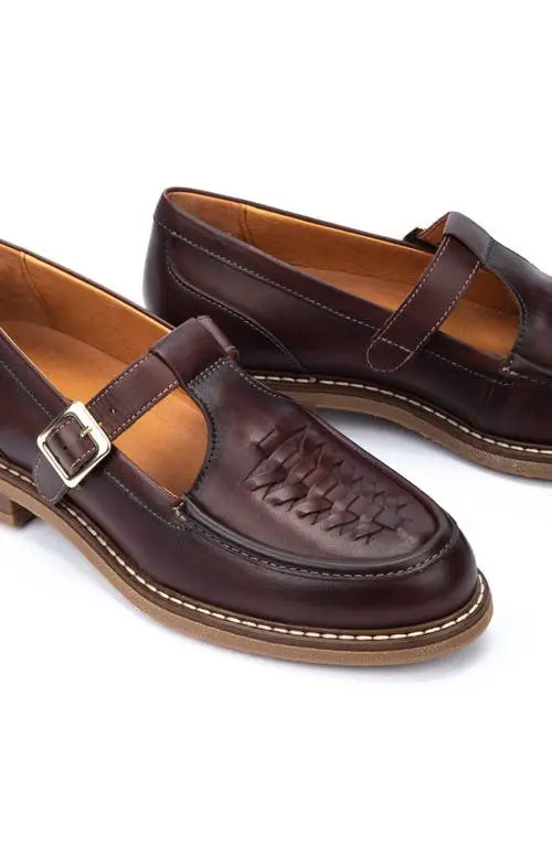 Pikolinos Aldaya Buckle Strap Loafer - Caoba