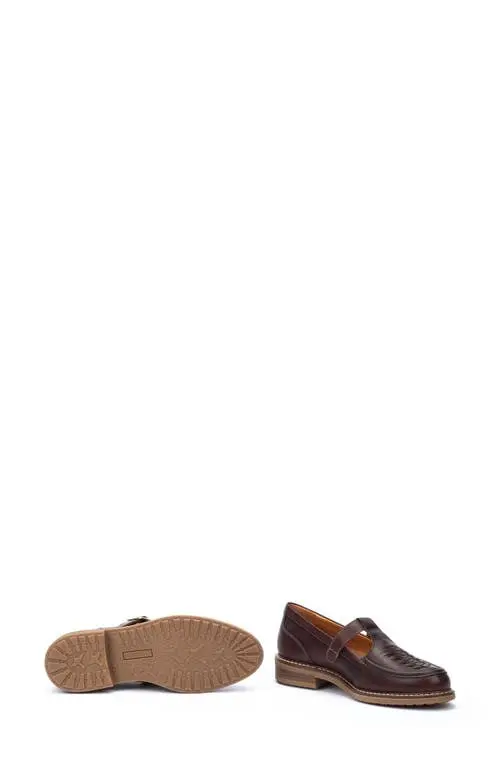 Pikolinos Aldaya Buckle Strap Loafer - Caoba