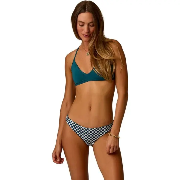 Carve Designs Sanitas Skimpy Reversible Bikini Bottom - Surfside/nightdive