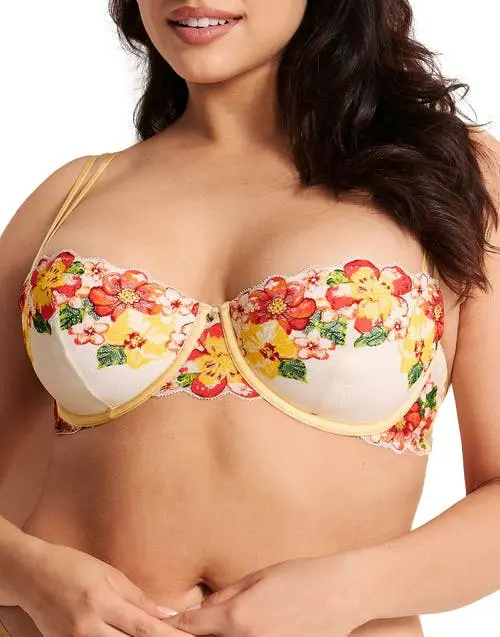 ADORE ME Liesel Contour Balconette Bra - Floral White