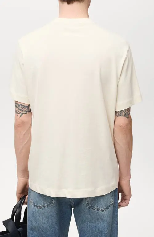 Mango Mvp Embroidered Graphic T-shirt - Ecru