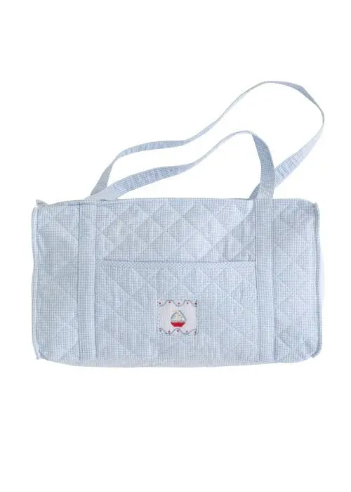 LITTLE ENGLISH Quilted Duffle Bag - Sailboat