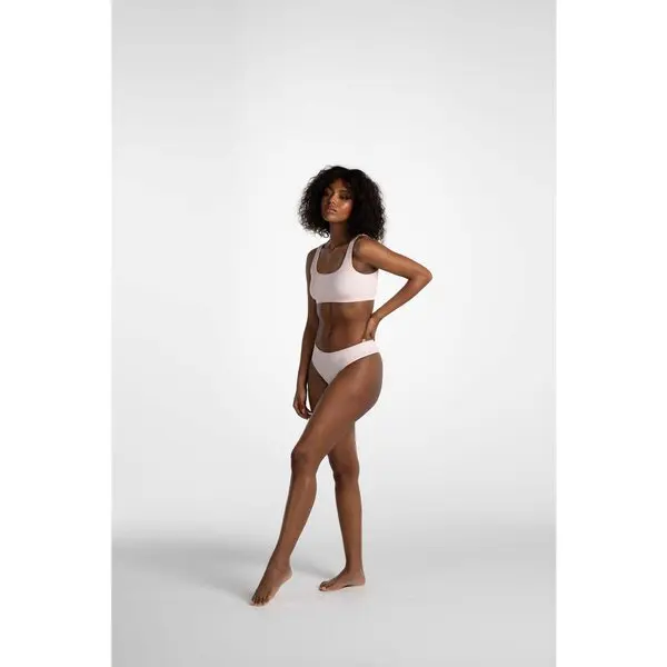 LDMA Low Hide Ribbed Thong - Studio Pink