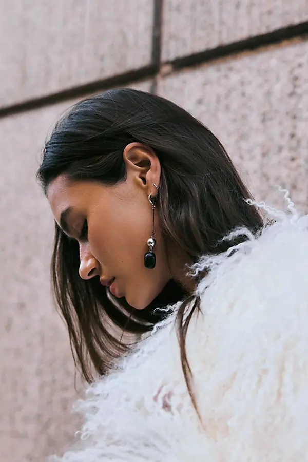 Free People Check Mate Drop Earrings