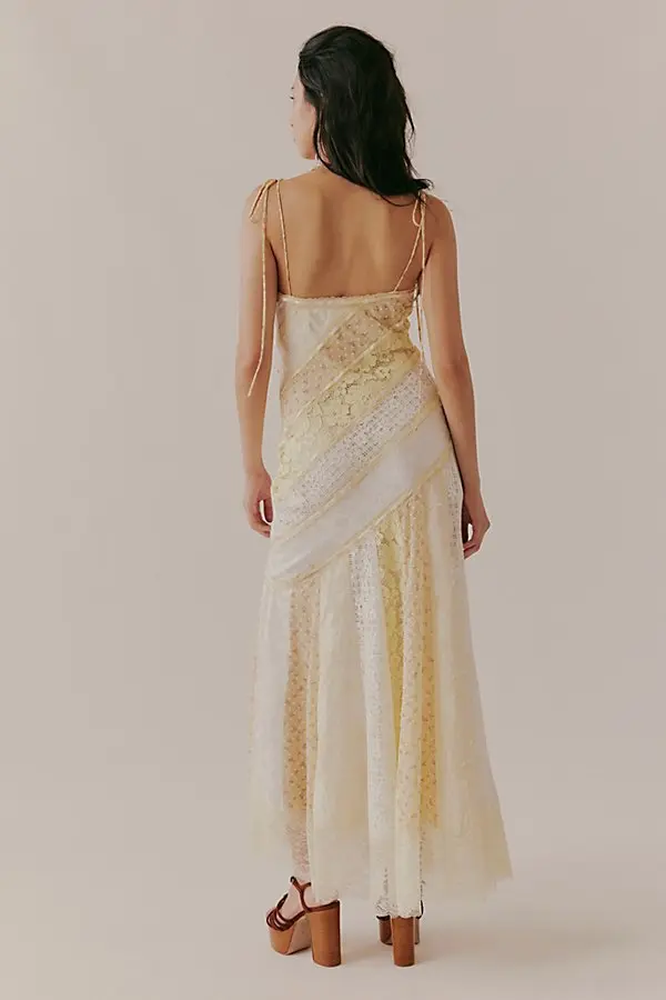 For Love & Lemons Abigail Maxi Dress - Yellow | Editorialist