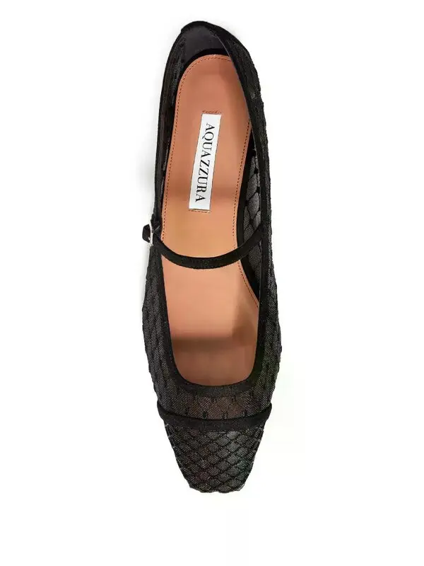AQUAZZURA Juliette Ballet Flats - Black