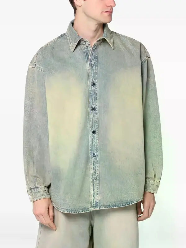 NEW AMSTERDAM SURF ASSOCIATION Washed-effect Denim Shirt