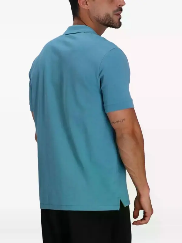 Paul Smith Zebra-patch Polo Shirt - Blue