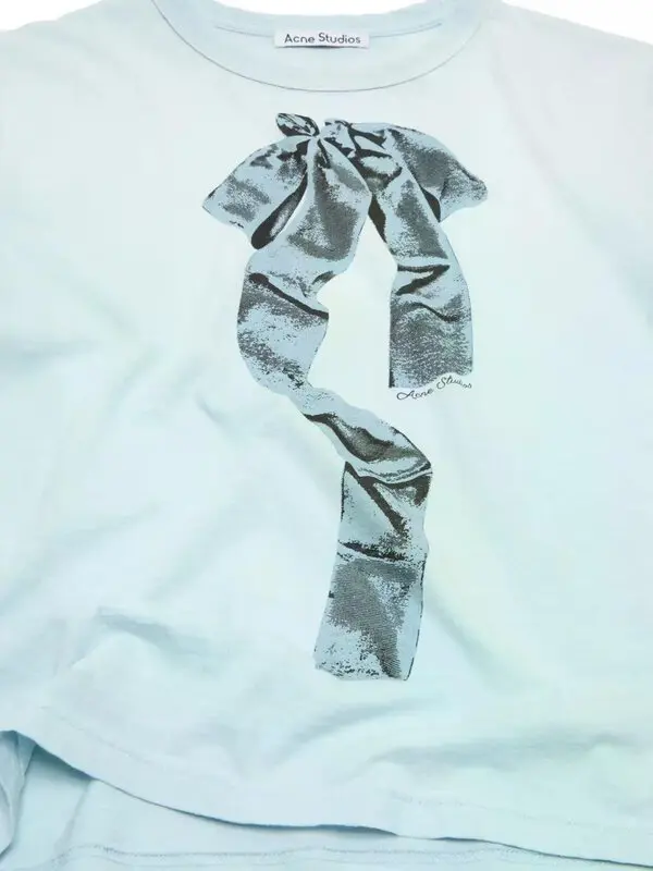 Acne Studios Ribbon-print T-shirt