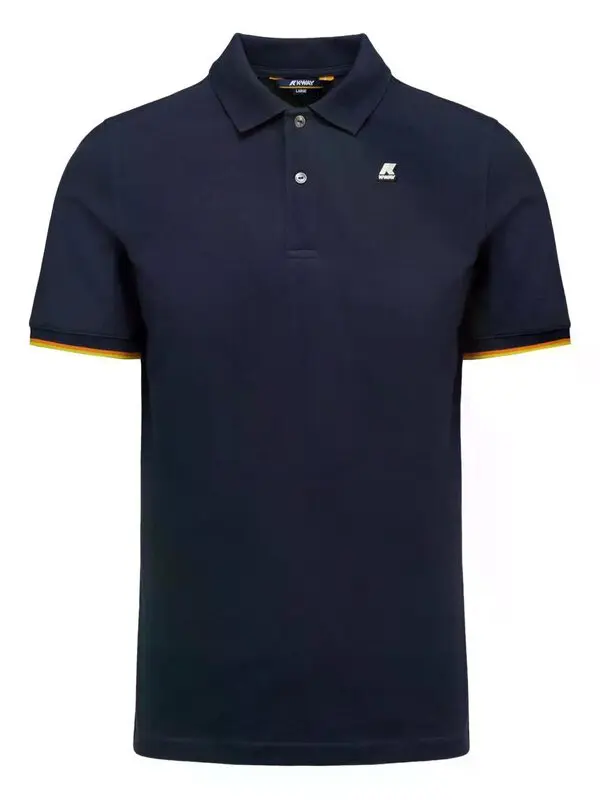 K-WAY Tipped Polo Shirt - Blue