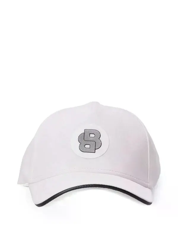 BOSS Logo-patch Cap - White