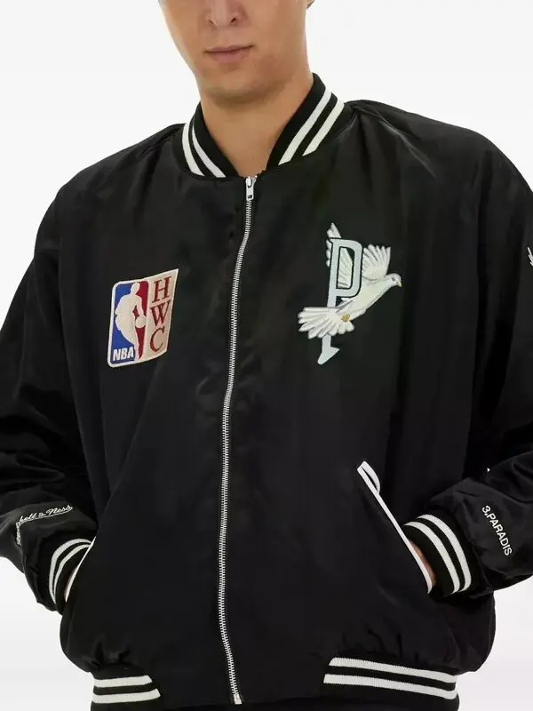3.PARADIS X Mitchell & Ness And The Nba Varsity Bomber Jacket