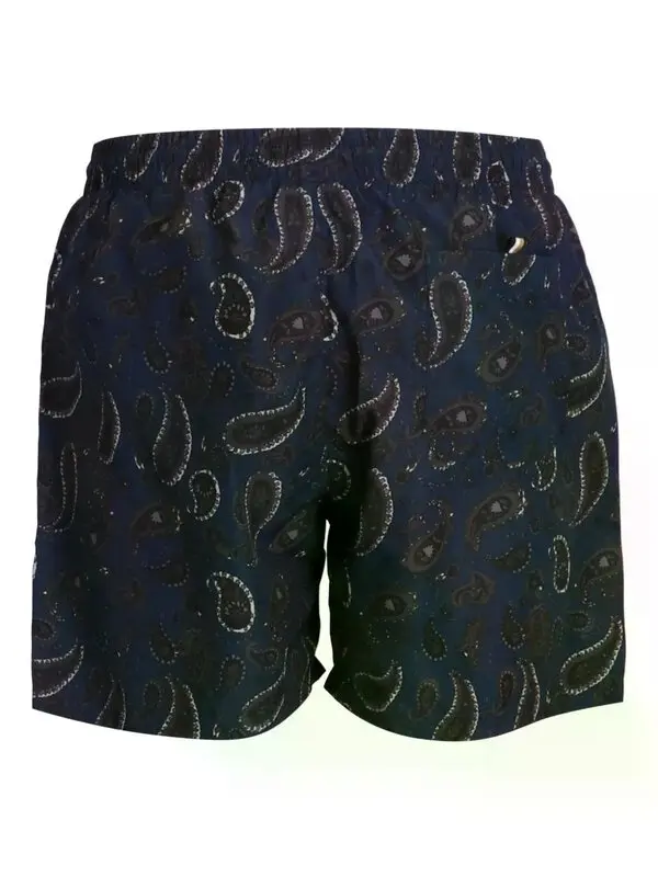 BOSS Paisley Print Drawstring Swim Shorts