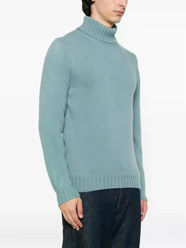 Fedeli Turtleneck Sweater - Blue