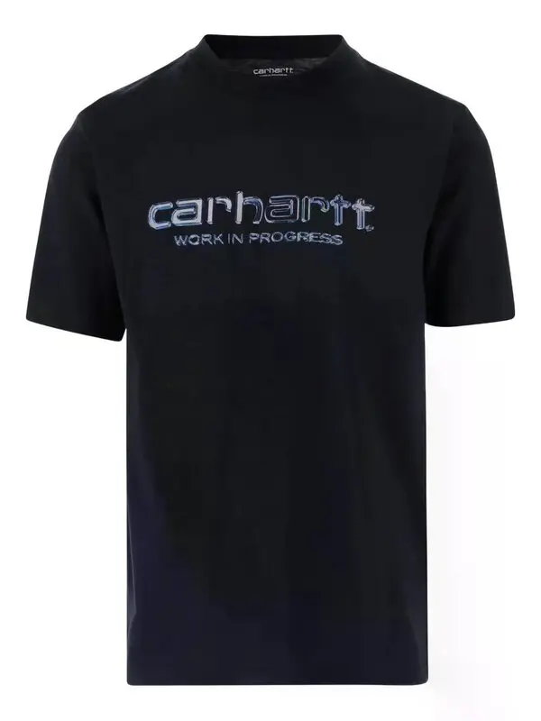 Carhartt Work In Progress S/s Solar Chrome Script T-shirt - Blue