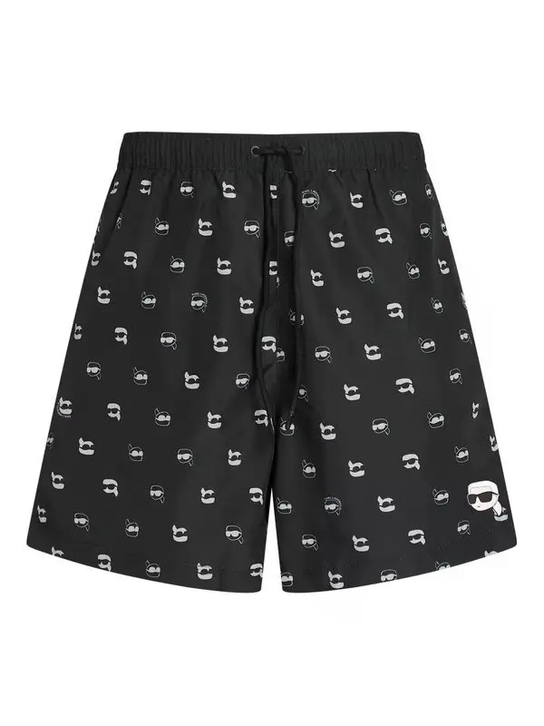 Karl Lagerfeld Ikon Swim Shorts - Black