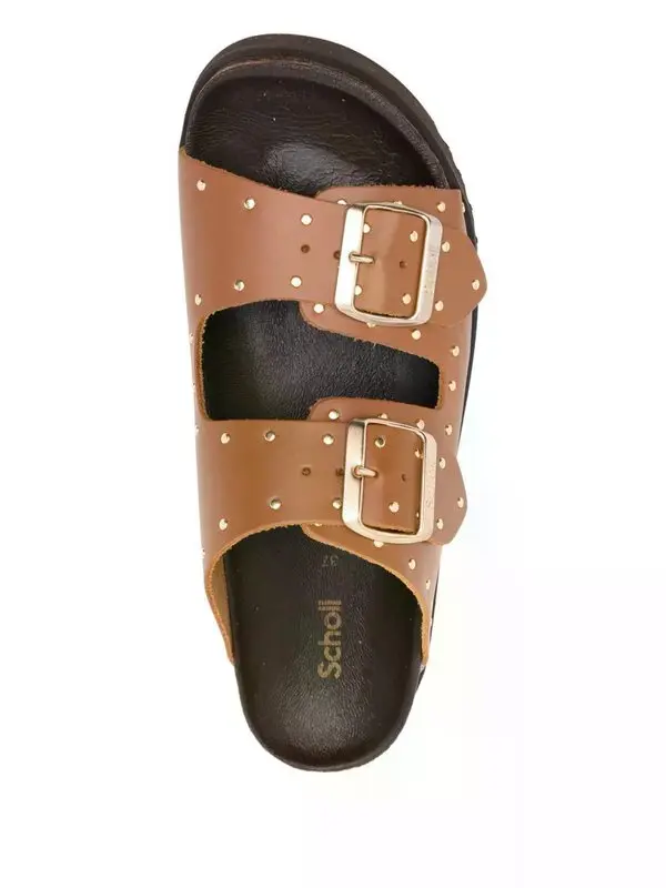 DR. SCHOLL'S SHOES Beatriz Studded Double-buckle Sandals