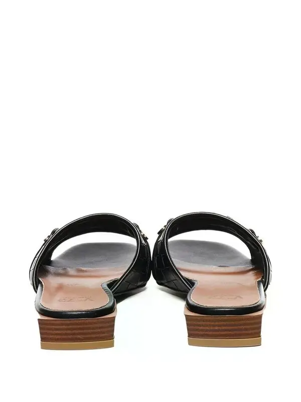 V°73 Esther Woven Leather Flat Sandals