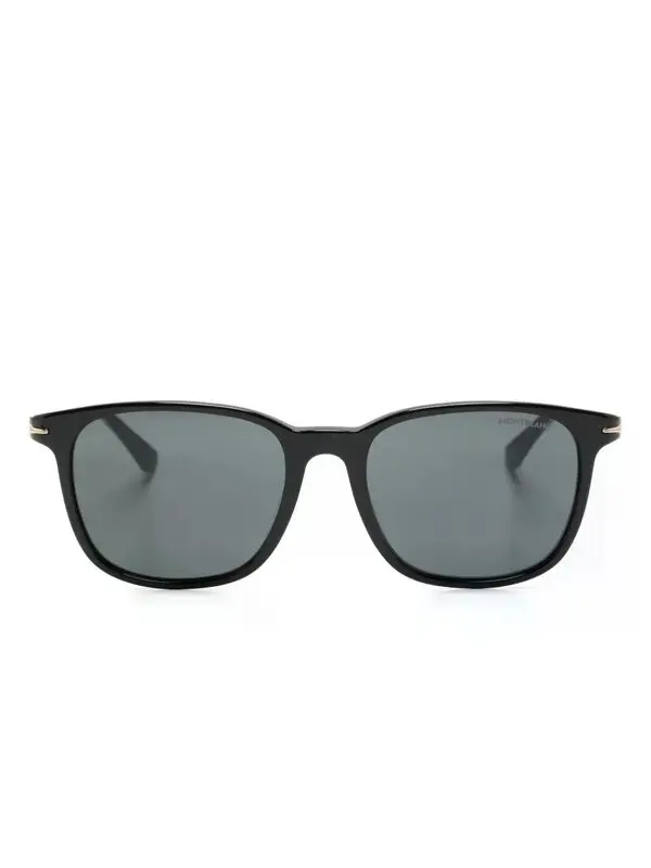 Montblanc Square-frame Sunglasses - Black