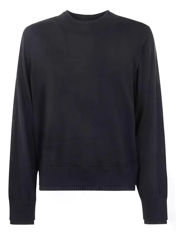 Sacai Ribbed-hem Sweater - Black