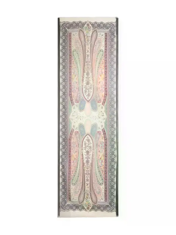 Etro Printed Scarf - Grey