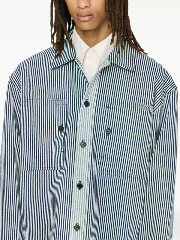 JW Anderson Striped Patch-pocket Shirt