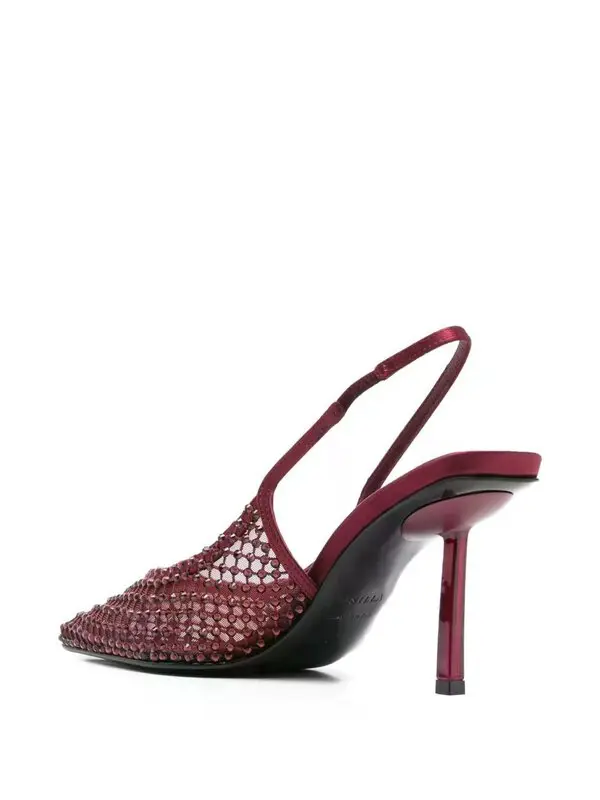 LE SILLA 90mm Gilda Crystal-embellished Slingback Heeled Pumps