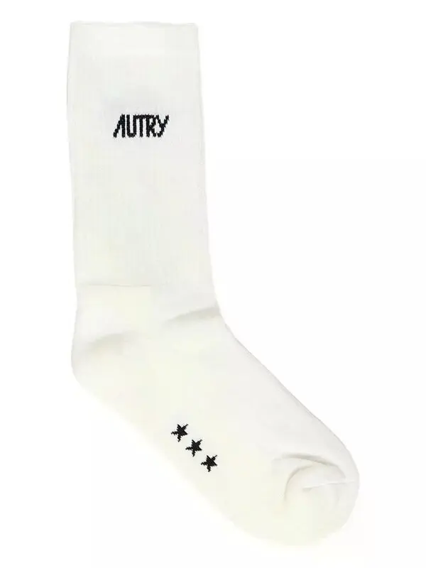 AUTRY Ribbed Crew Socks - Neutrals