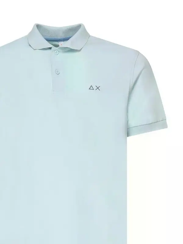 SUN 68 Embroidered-logo Polo Shirt - Blue