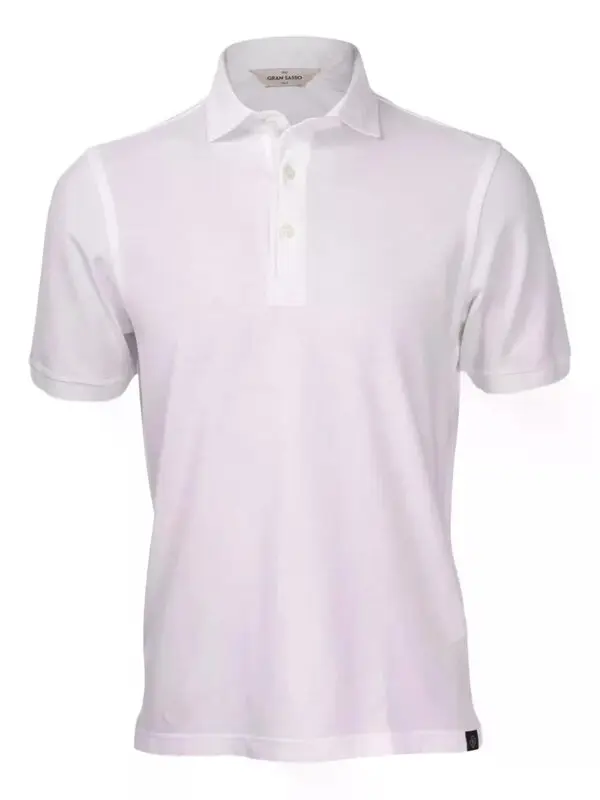 GRAN SASSO Cotton Polo Shirt - White