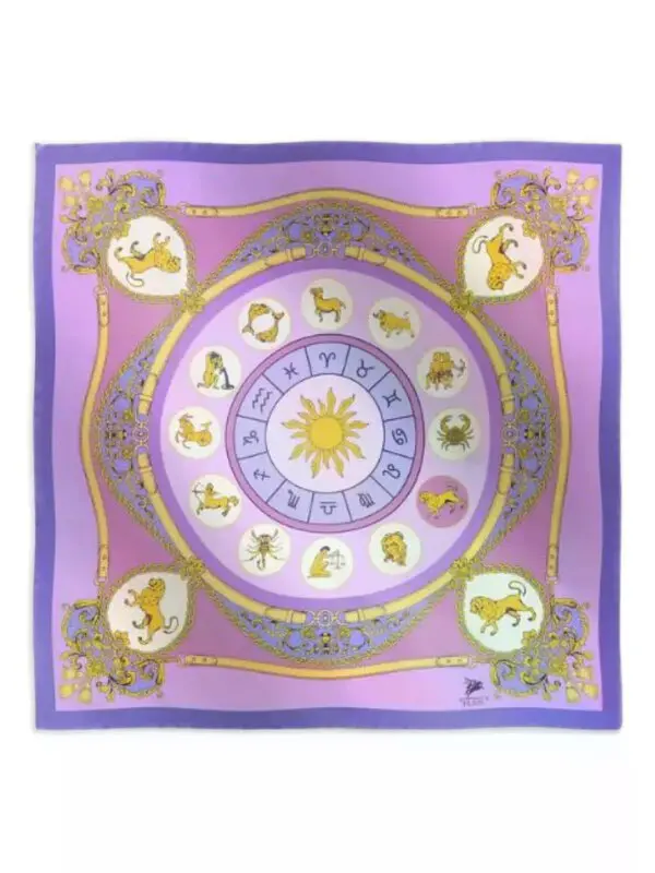 ELIOS Lion Zodiac Scarf - Purple