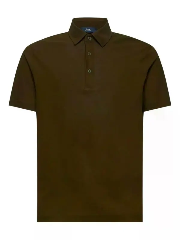 Herno Three-button Polo Shirt - Green