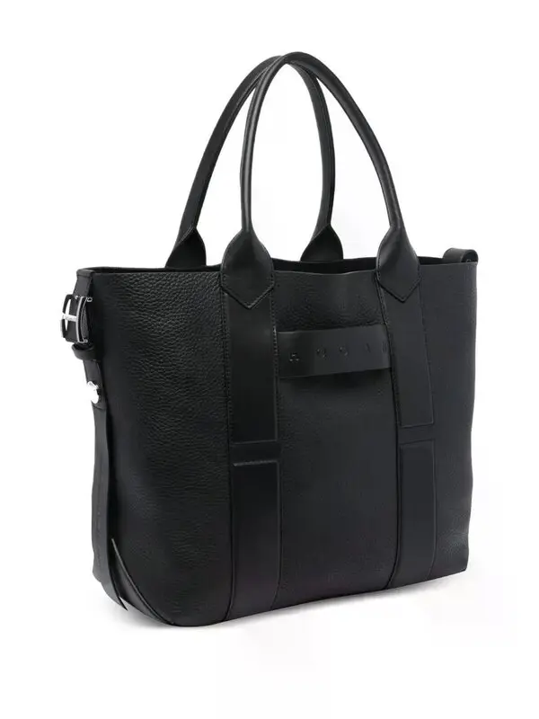 Hogan Leather Shopping Tote Bag