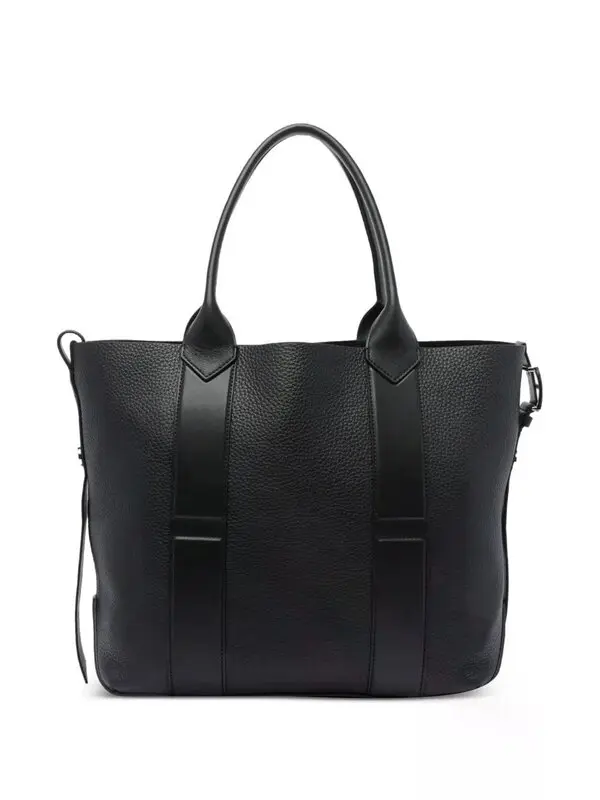 Hogan Leather Shopping Tote Bag